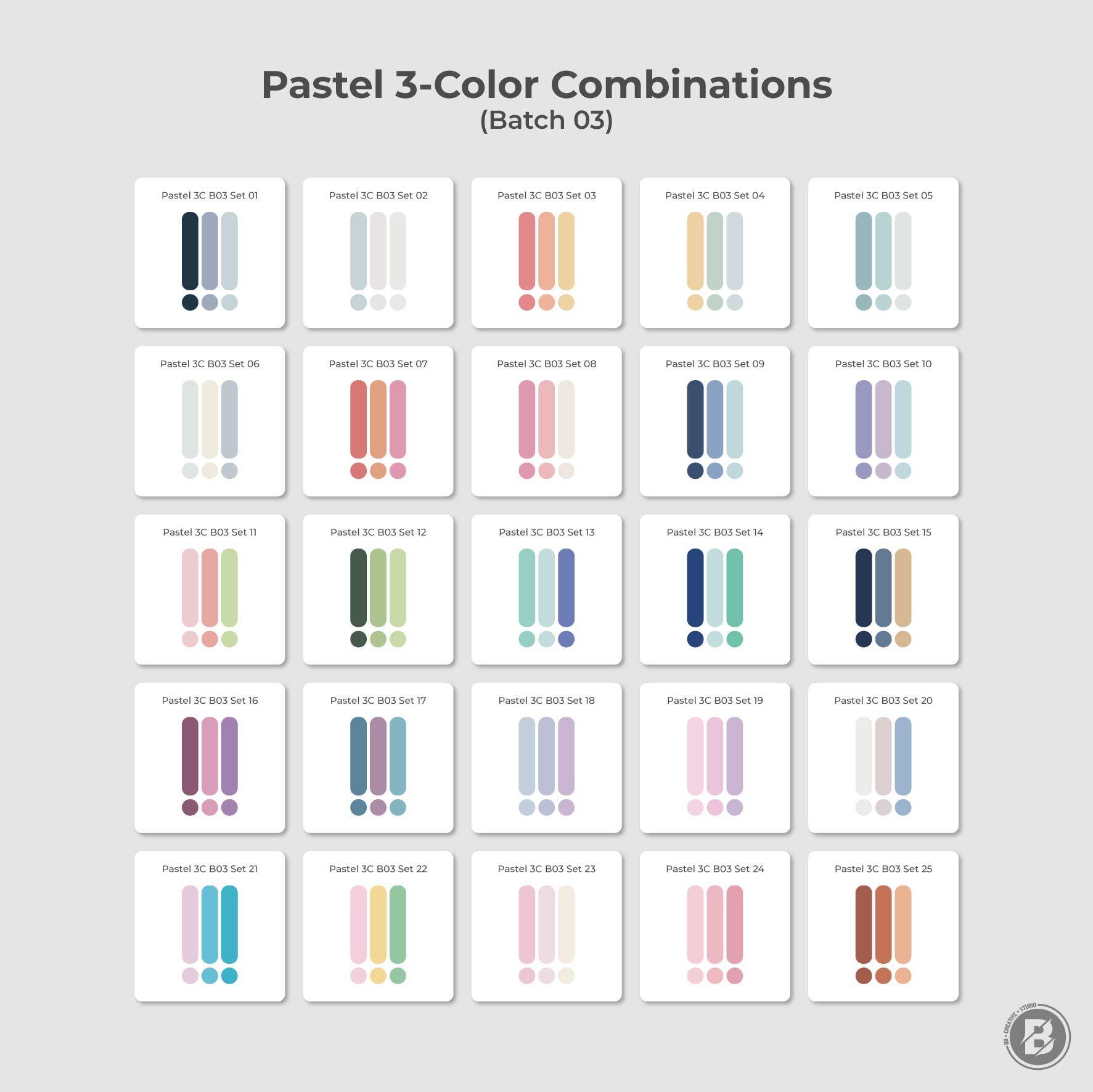 Pastel Colour Palette Swatch Libraries for Illustrator, Photoshop ...
