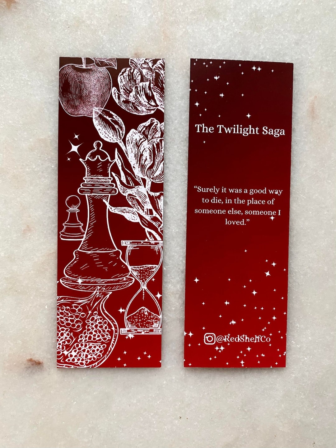 Twilight Book Cover Inspired Bookmark - Etsy