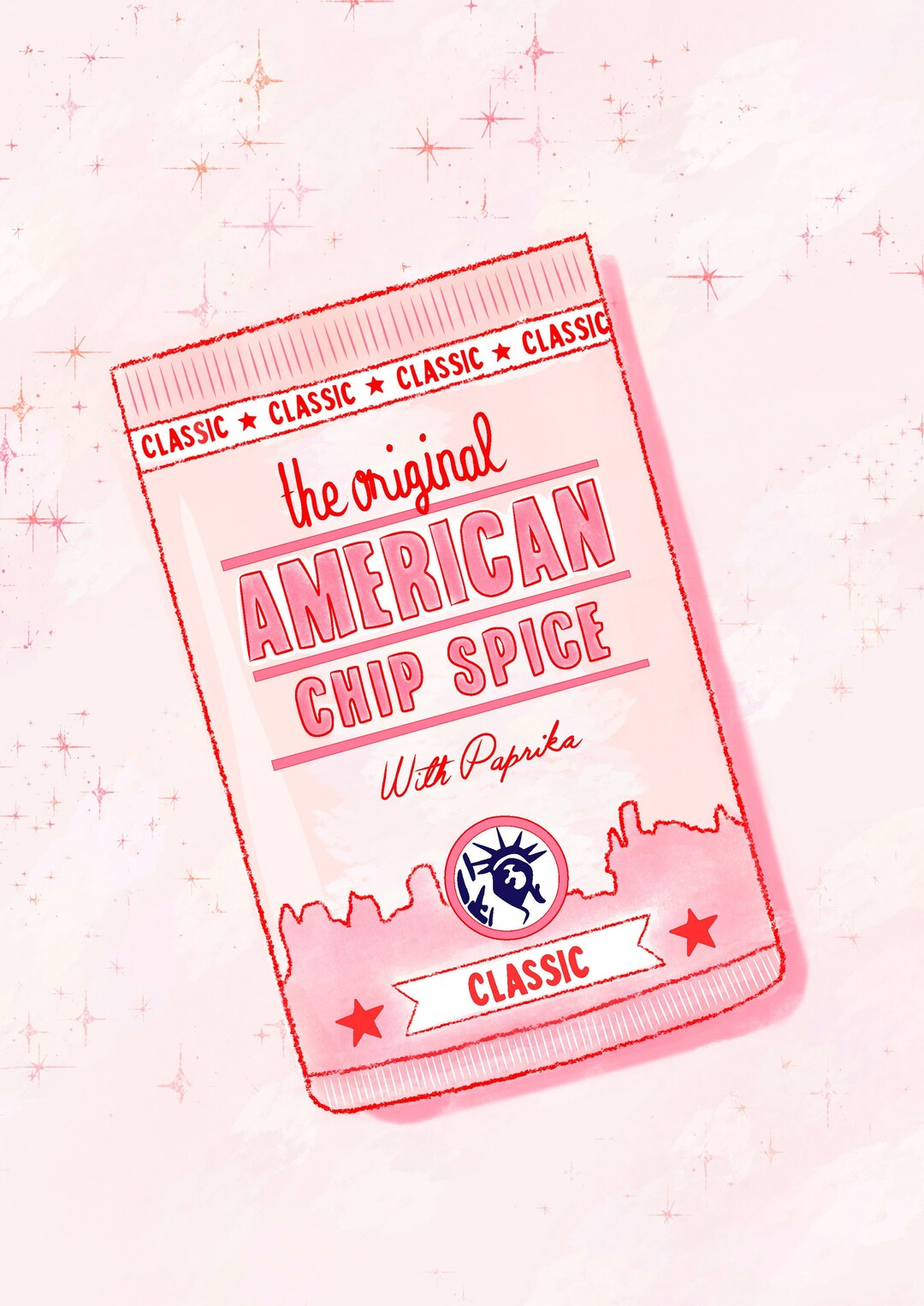 Hull Chip Spice Illustrated Giclee Print - Etsy