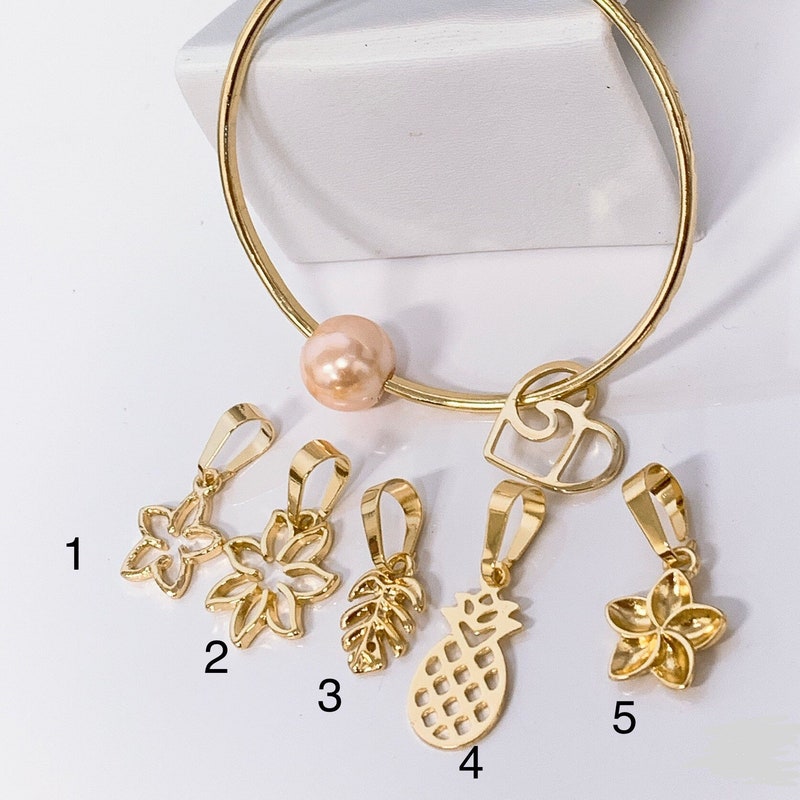 Gold Charm Bangle - Etsy