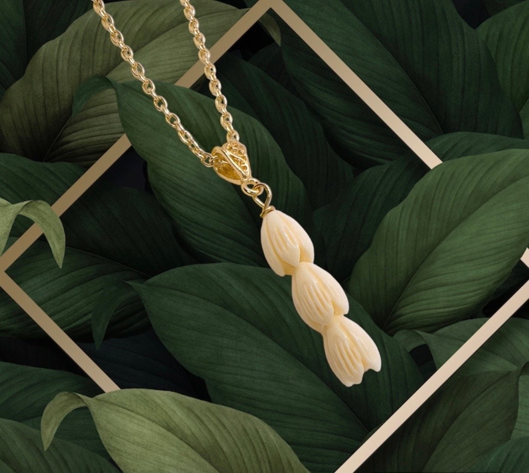 Hamilton Gold Pikake Necklace - Etsy