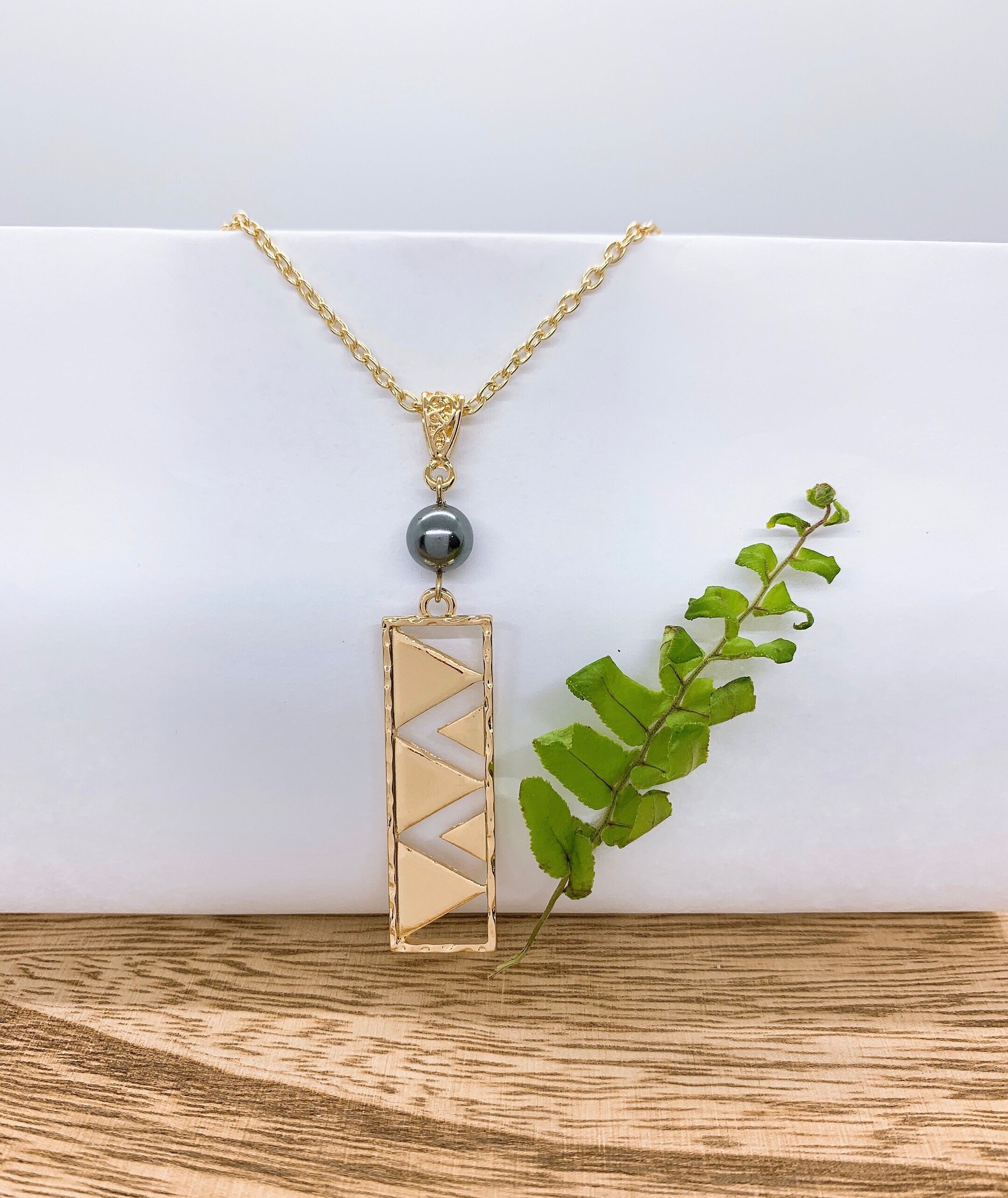 Hawaii Mauna Kea Triangle Tribal Rectangle With Shell Pearls - Etsy