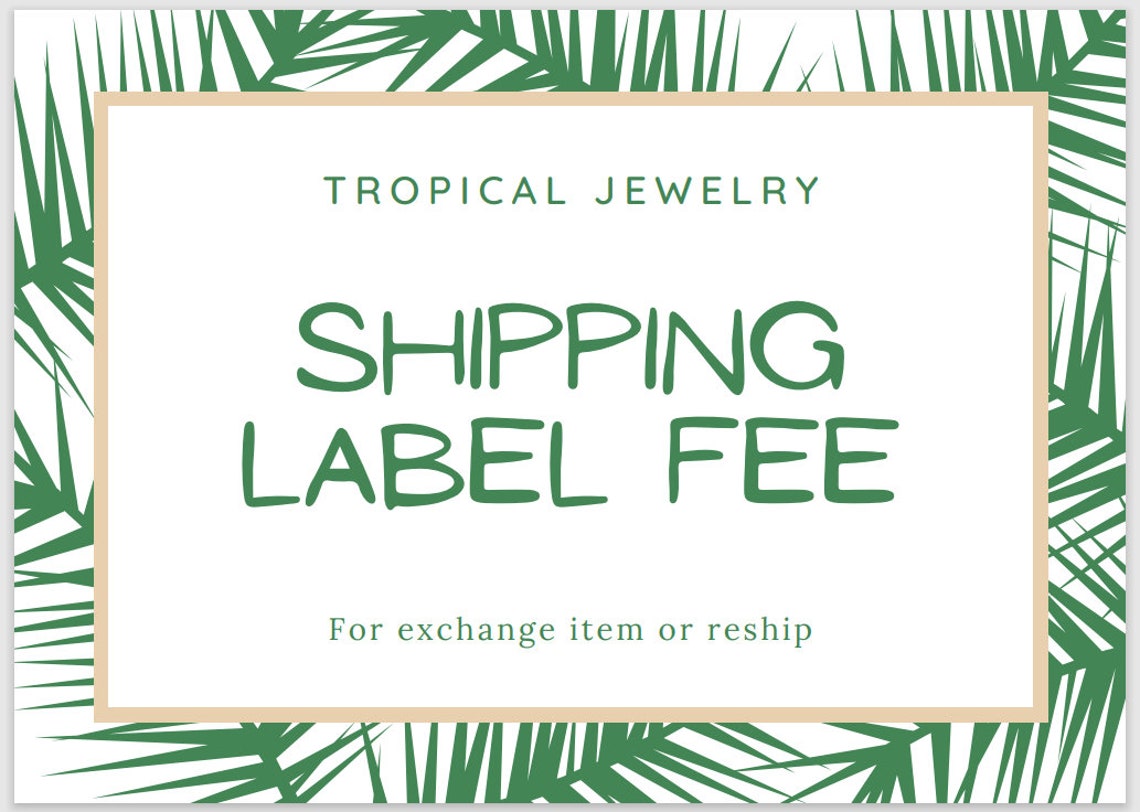 One Way Shipping Label Fee for Exchange or Reship - Etsy