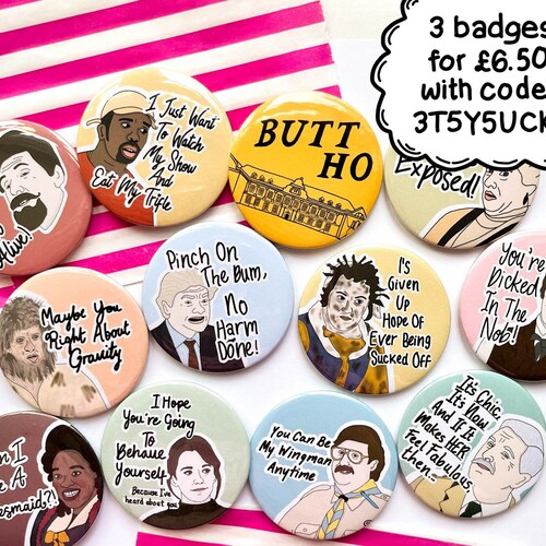 BBC Ghosts Button Badges | Etsy