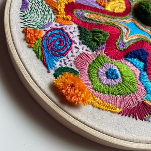 Abstract Embroidery Art - Etsy