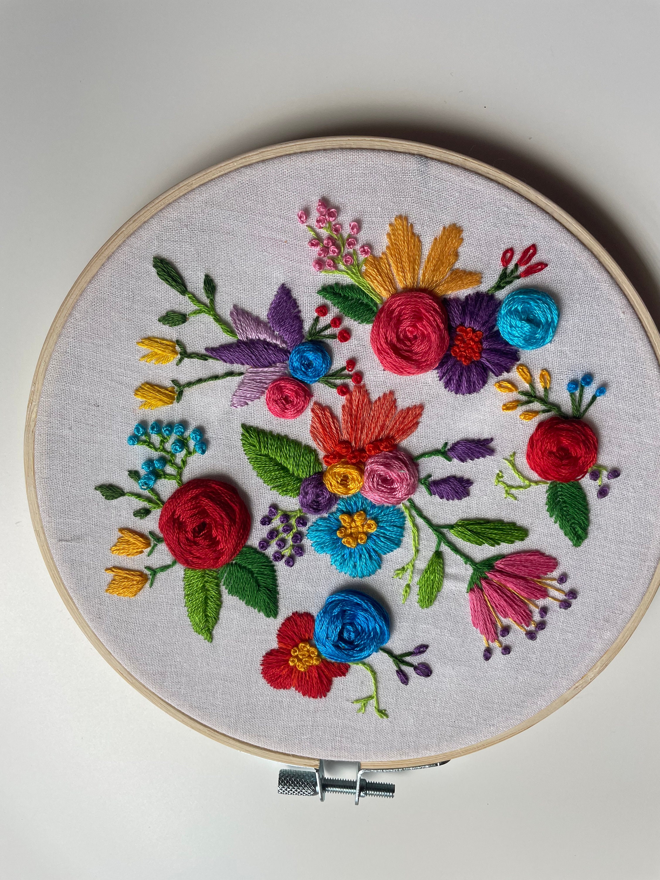 Floral Embroidery Original - Etsy