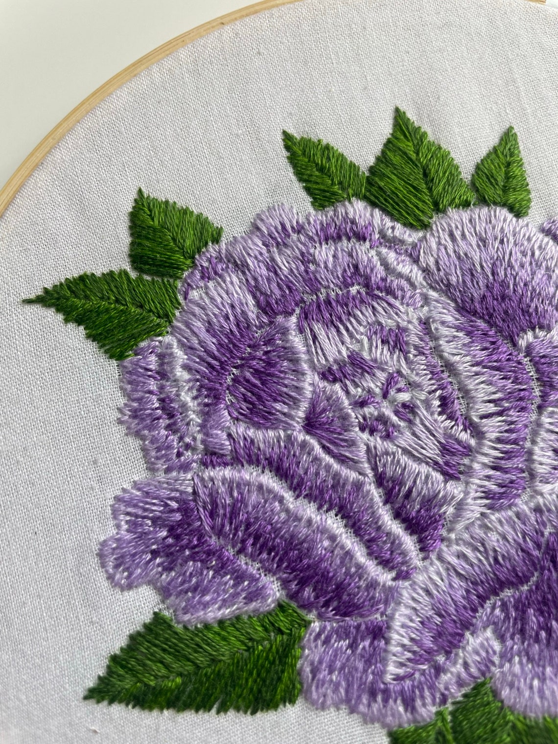 Peony Embroidery Pattern - Etsy