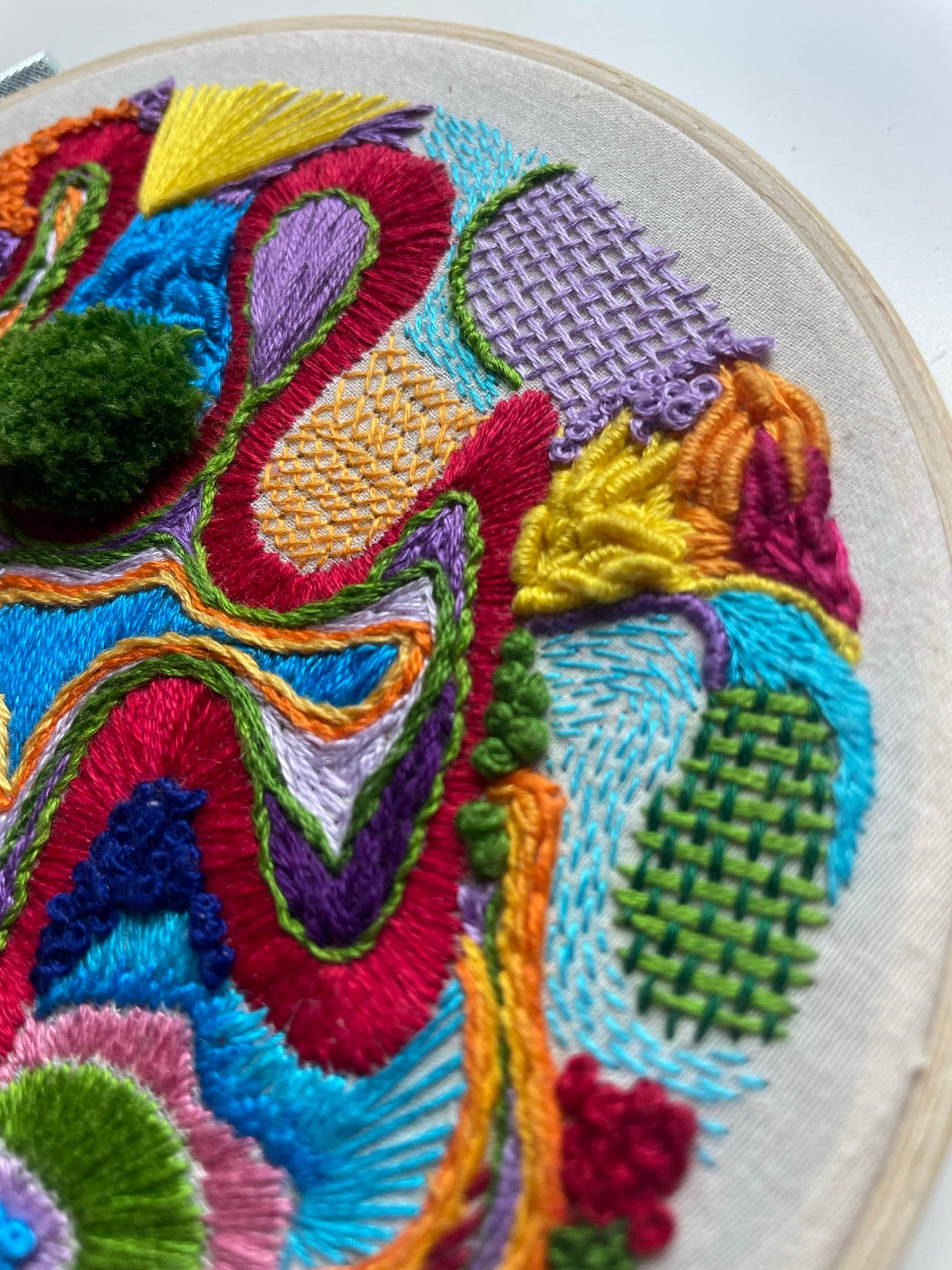 Abstract Embroidery Art - Etsy