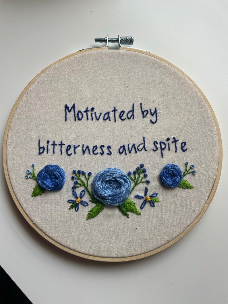 Motivated My Bitterness and Spite - Etsy