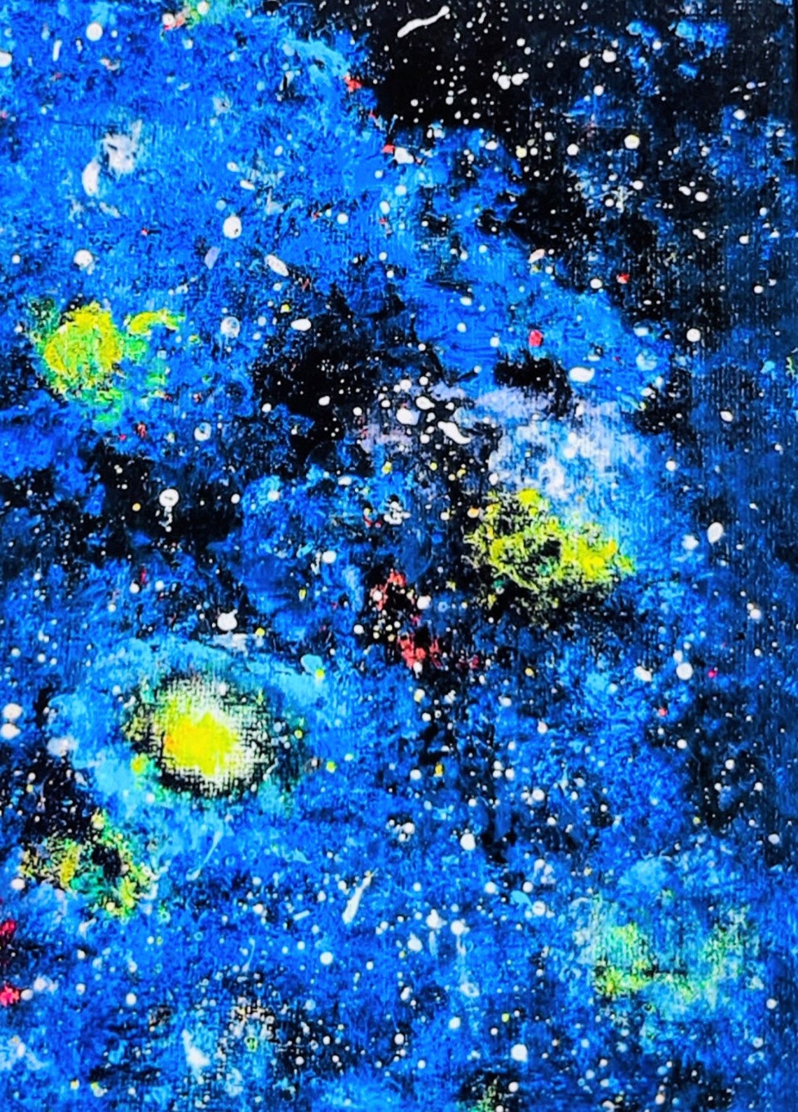 Blue Galaxy Print Outer Space Aesthetic Stars Celestial | Etsy