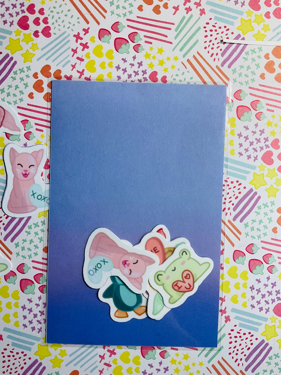 Candy Heart Animals Sticker Pack - Etsy