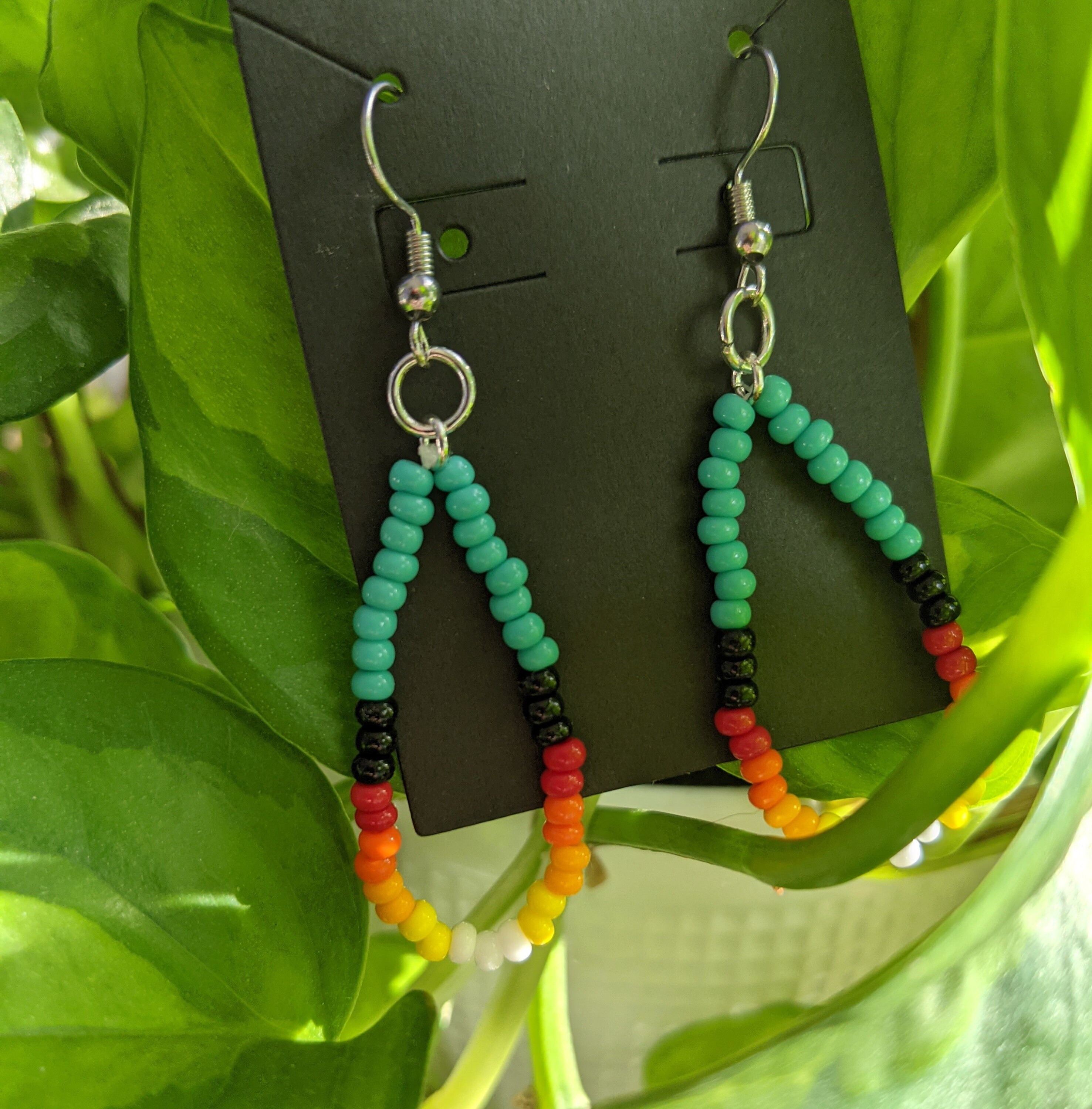 Sunset Beaded Earrings - Etsy