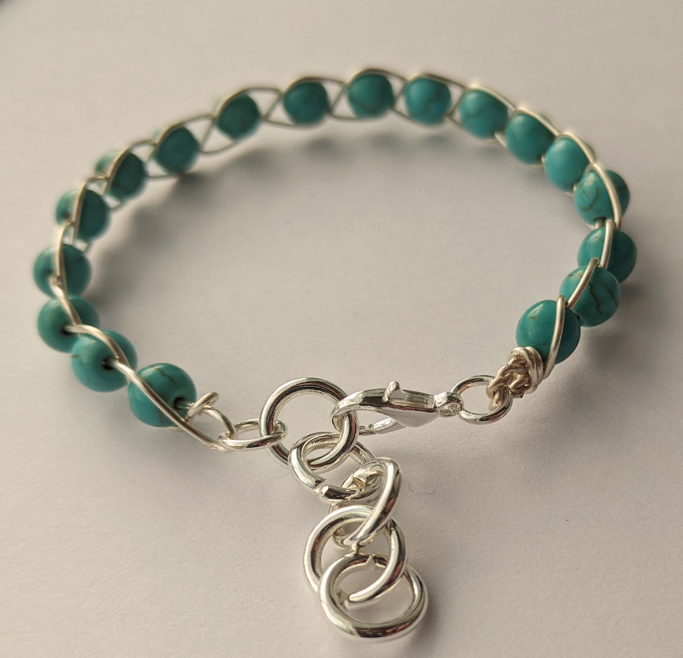 Turquoise Wire Beaded Bracelets - Etsy