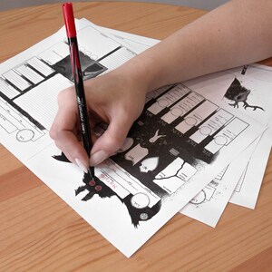 Cryptid Character Sheet Dnd: Mothman, Fresno Nightcrawlers, Cthulhu ...