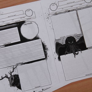 Cryptid Character Sheet Dnd: Mothman, Fresno Nightcrawlers, Cthulhu ...