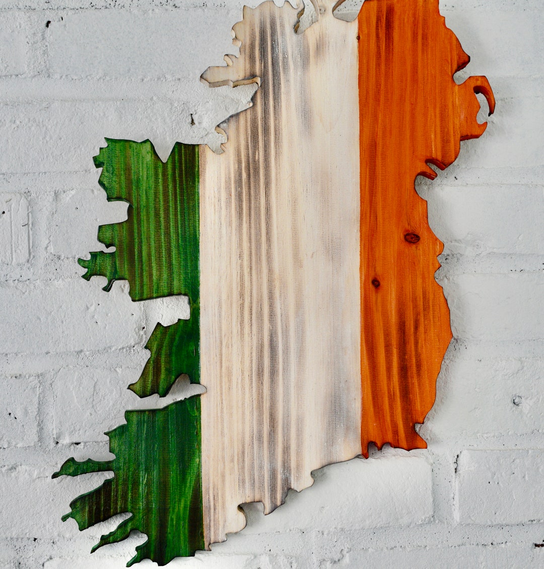 Ireland Wooden Country Flag Ireland Cutout Ireland Flag Irish Ireland ...