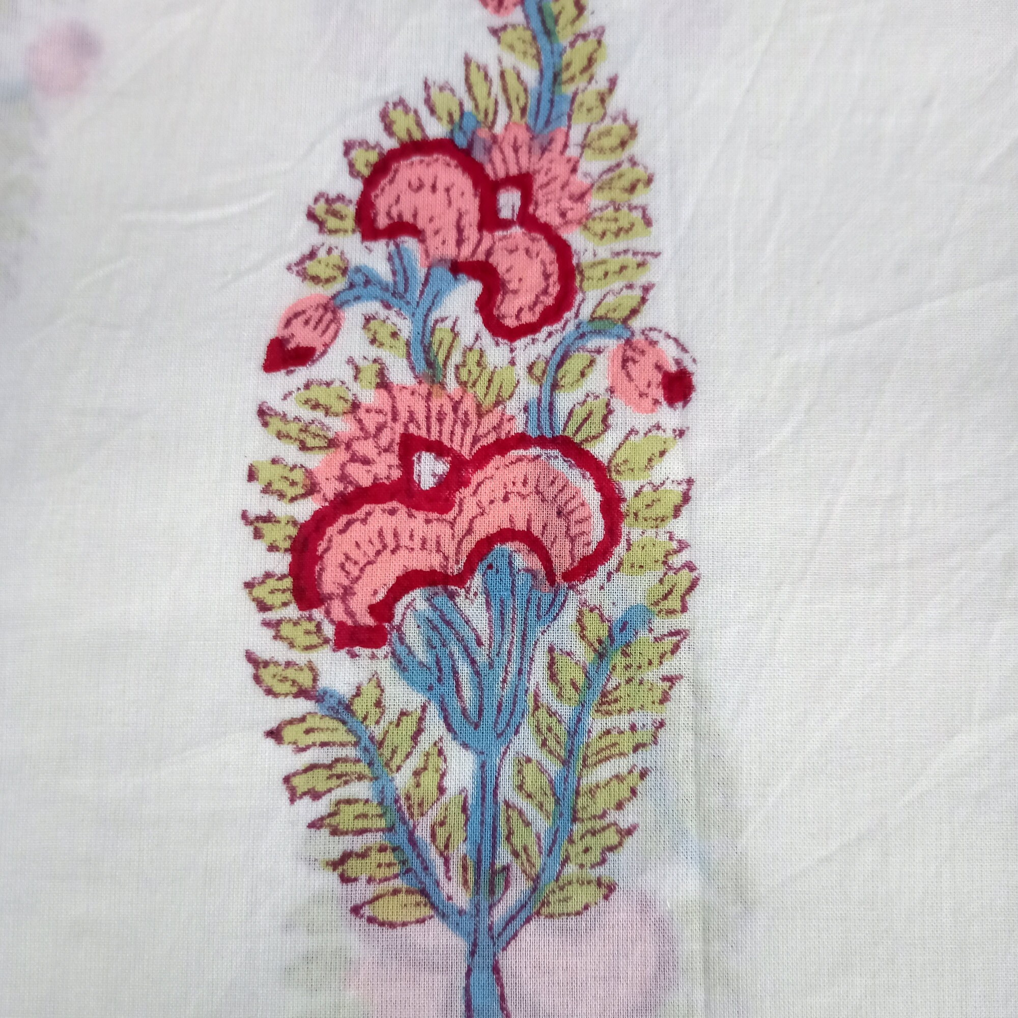 Indian Block Print Fabric Cotton Fabric by the Yard Printed - Etsy