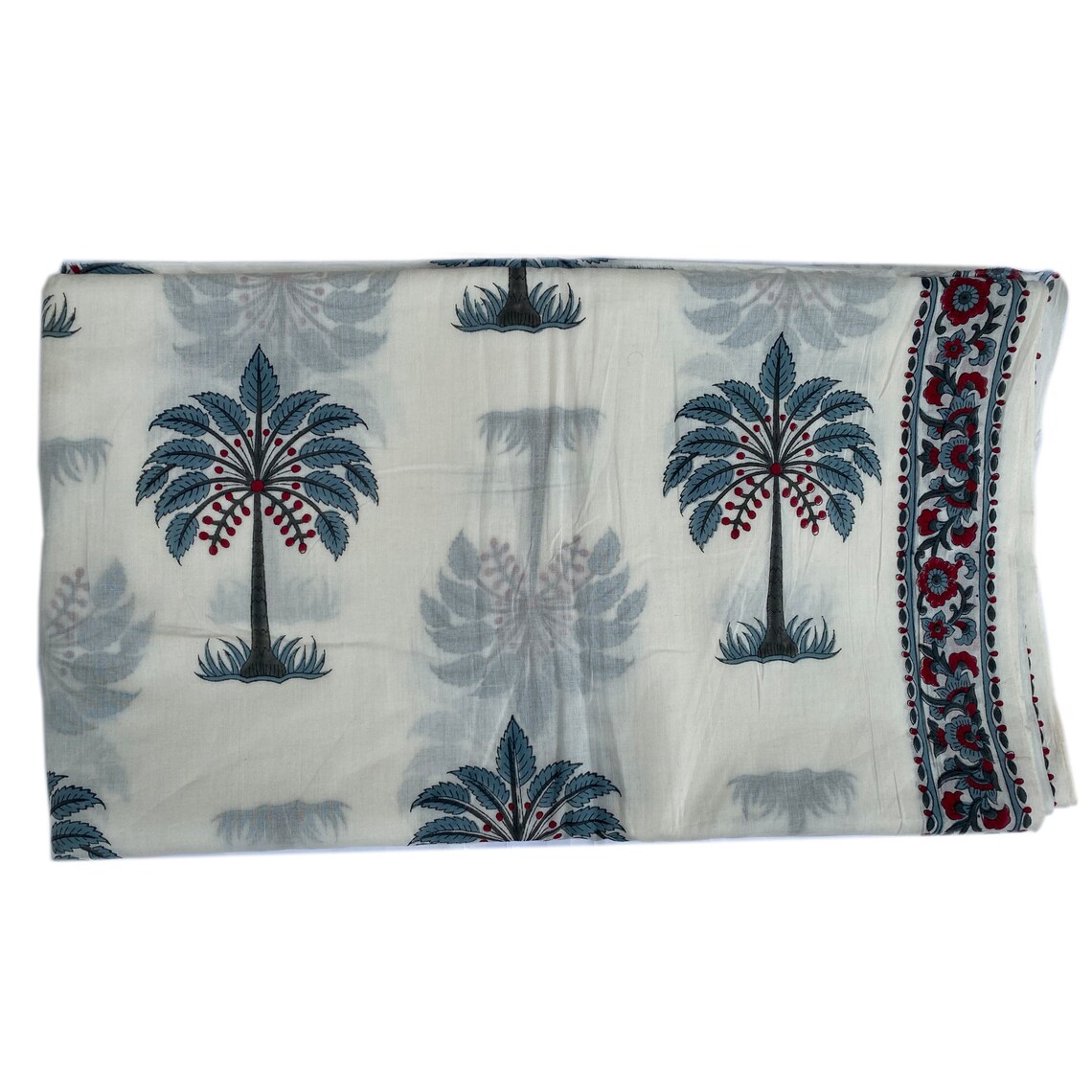 Tree Printed Fabric Indian Cotton Fabric Soft Cotton Fabric - Etsy