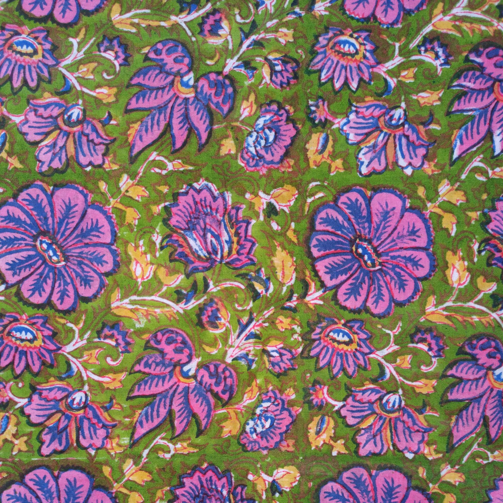 New Border Design Fabric by the Yard Indian Block Print - Etsy