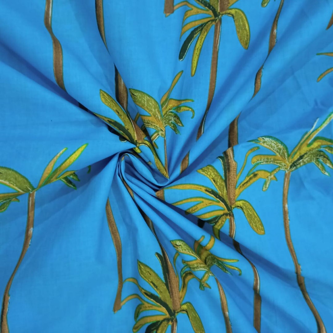 New Tree Print Cotton Fabric by the Yard, Indian Hand Block Print Soft ...