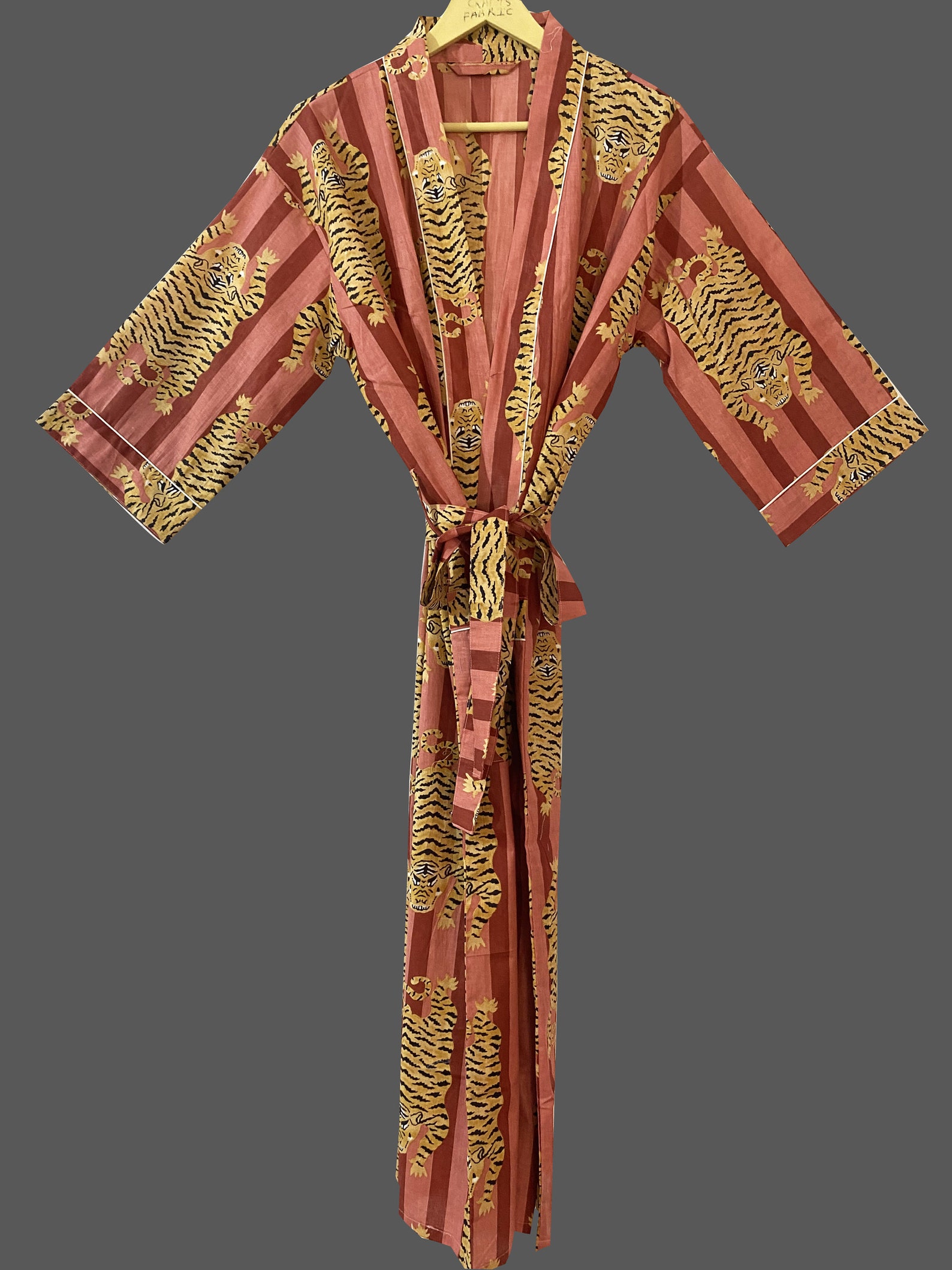 New Animal Print Kimono Robe, Indian Soft Cotton Kimono, Japanese ...