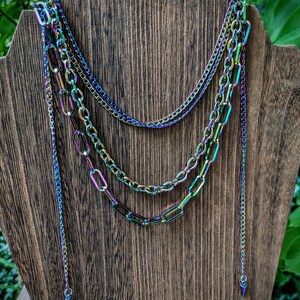 Hip Drip Chain - Midnight Aura (rainbow) - Etsy