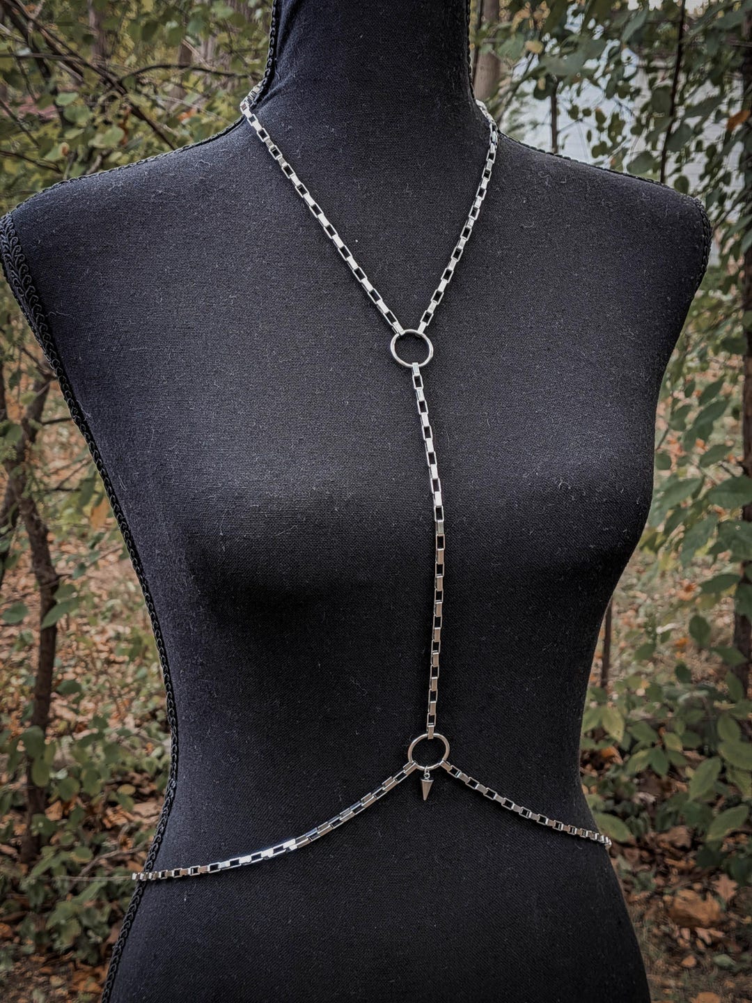 Stainless Steel Box Chain Body Harness - Etsy