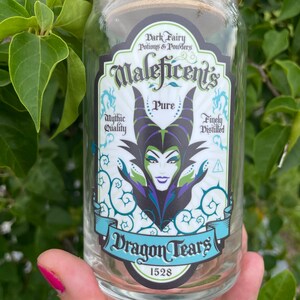 Maleficent Villain Halloween Coffee Cocktail Can Glass Cup Mickey Icon ...