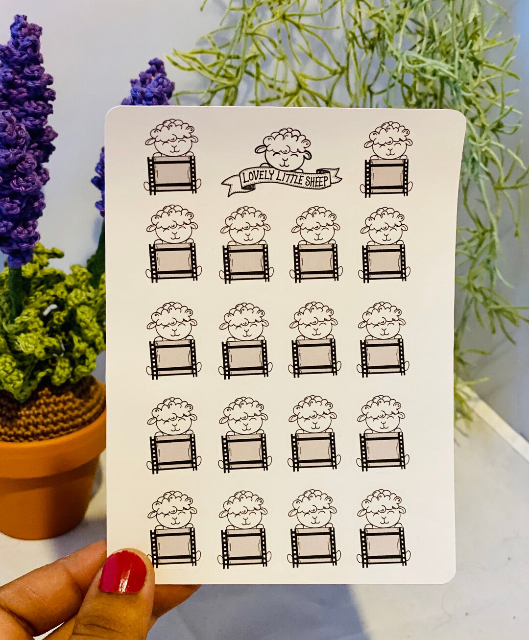 Woolly the Sheep, Movie Roll, Sticker Sheet, Filmrol, Bioscoop, Uitje ...