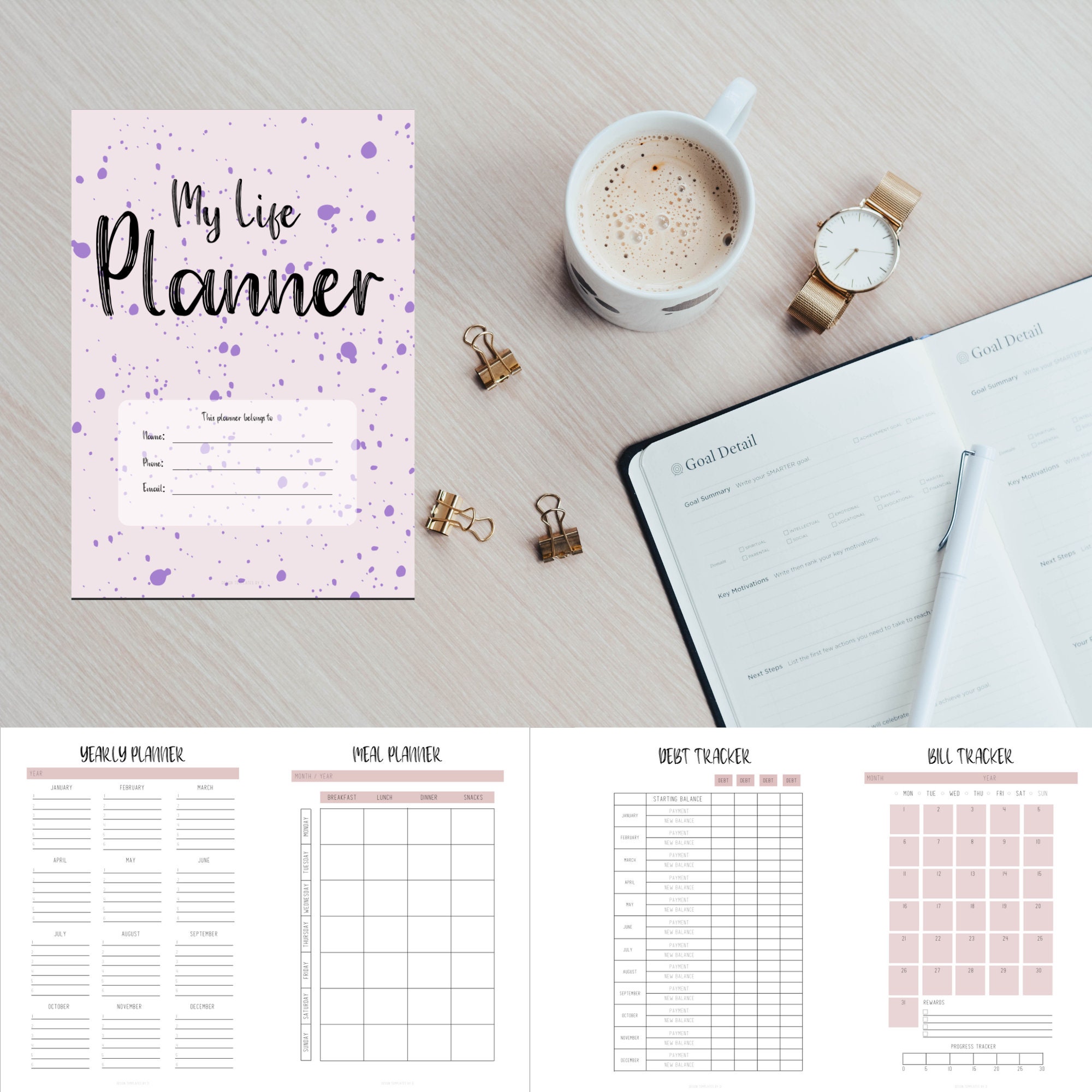 Digital Planner Inserts My Life Planner Download Prints - Etsy