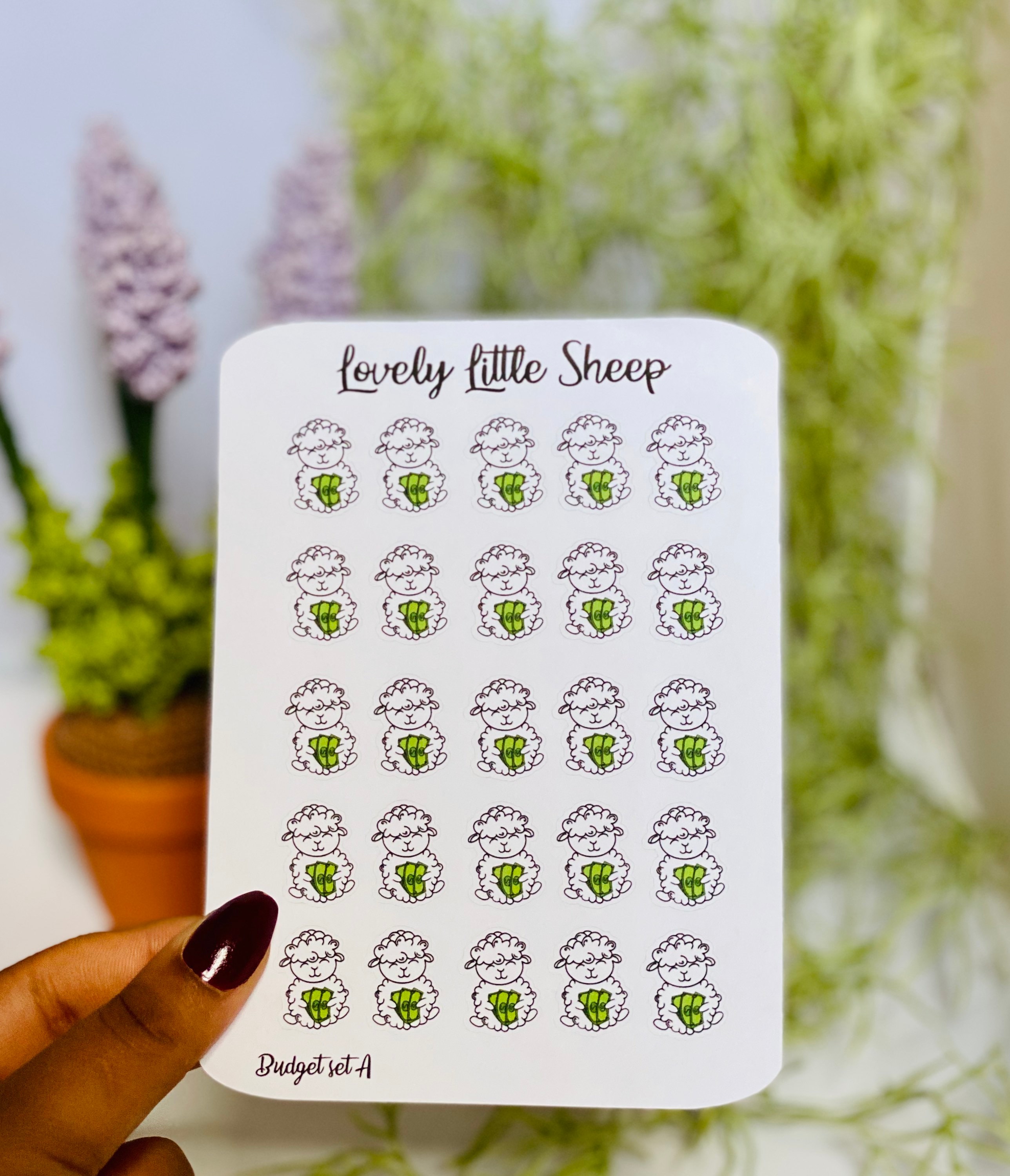 Woolly the Sheep, Budget sticker sheet, Money, geld, Budget planning ...