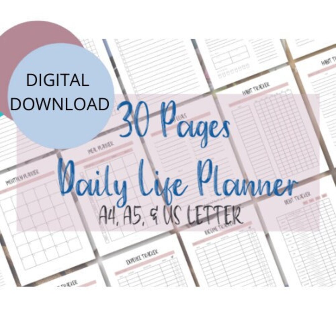 Digital Planner Inserts My Life Planner Download Prints, Goodnotes PDF ...