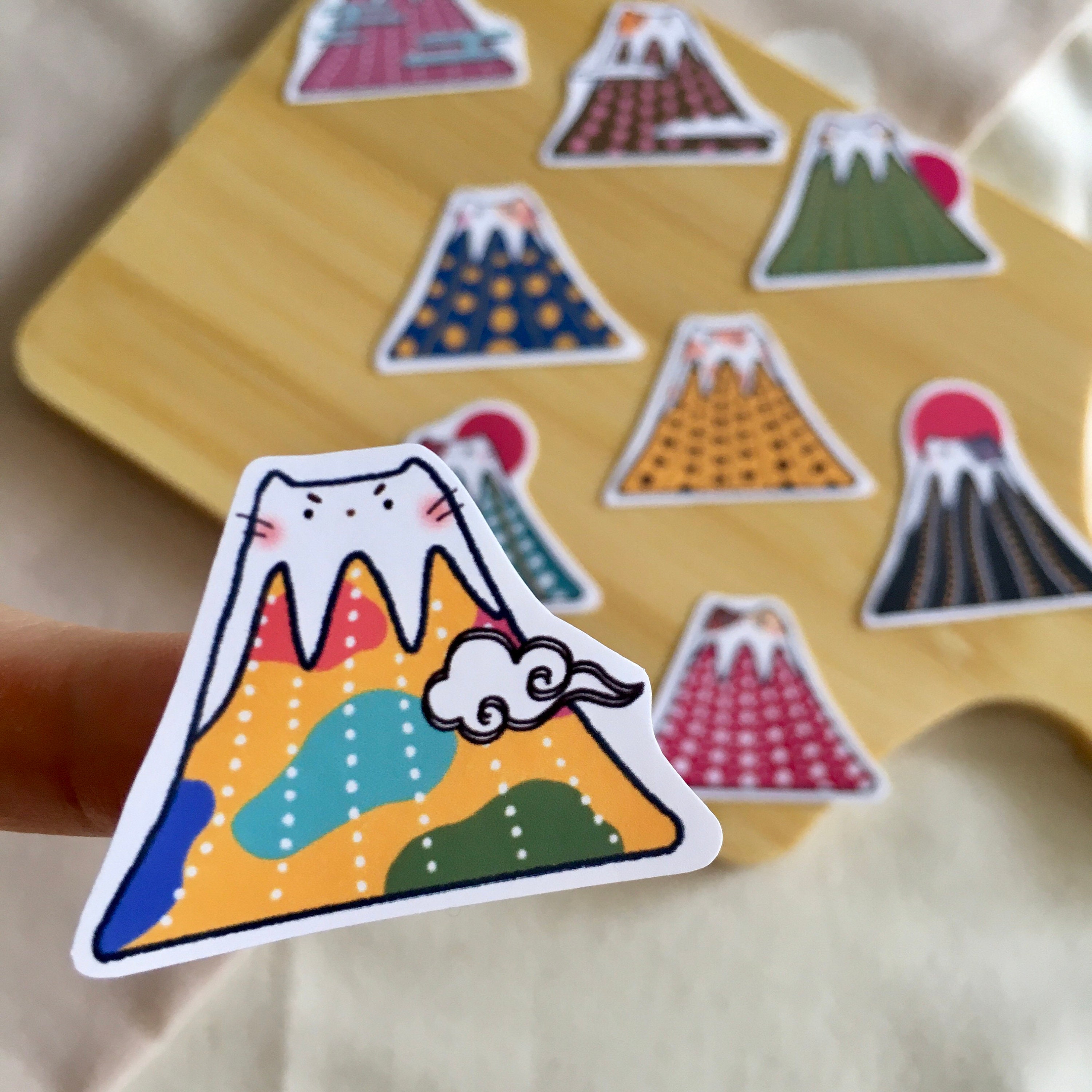 Fuji Cat Stickers Pack | Etsy