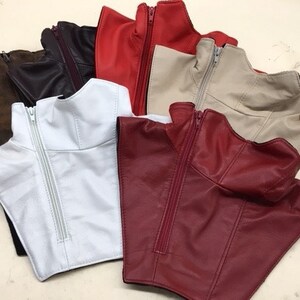 3274/23274 Men's & Ladies' Leather Neck Protector (dickey) - Etsy