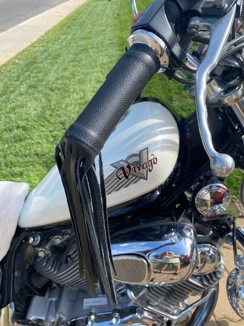 115 Motorcycle Handlebar Grip Covers W/fringes - Etsy