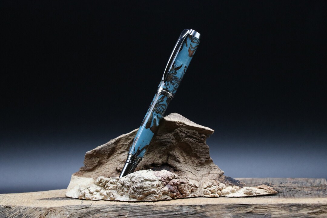 Speckled Robin's Egg | Handmade Pen | Magnolia Pod Hybrid - Etsy