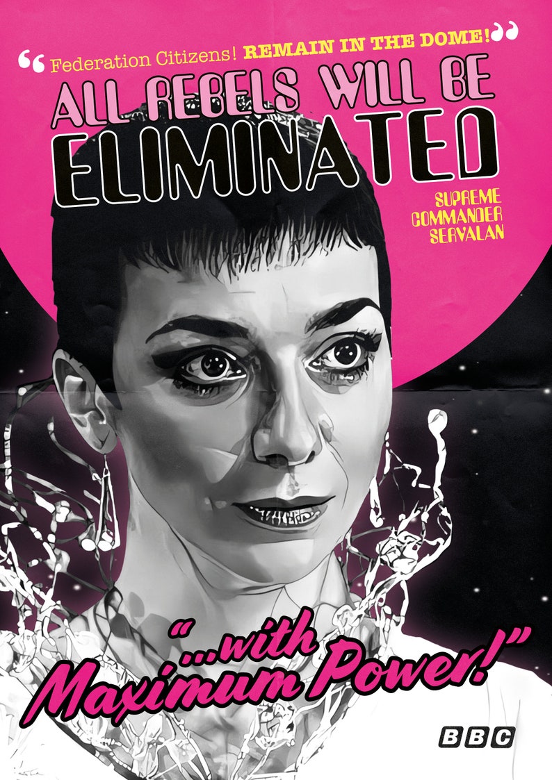Blake's 7 A3 Poster Servalan Lockdown | Etsy