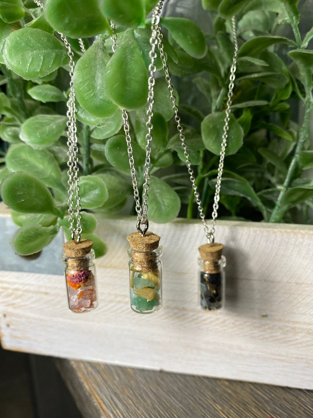 Spell Jar Necklace, Custom Spell Jar Necklace, Intention Jar Necklace ...