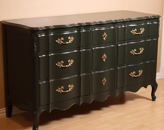 Vintage Wood Dresser - Etsy