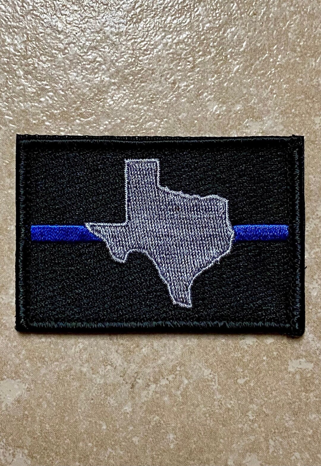 Thin Blue Line Texas Flag Patch - Etsy