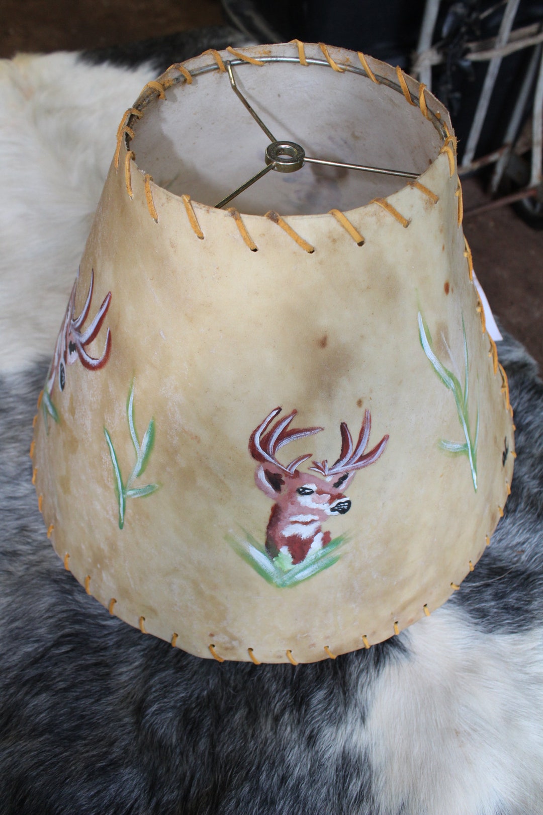 Deer Rawhide Lamp Shade - Etsy