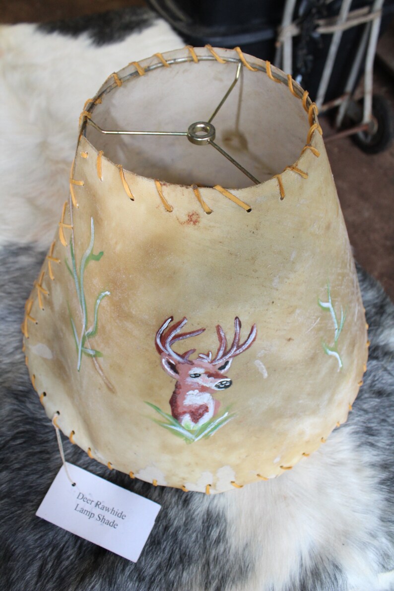 Deer Rawhide Lamp Shade - Etsy