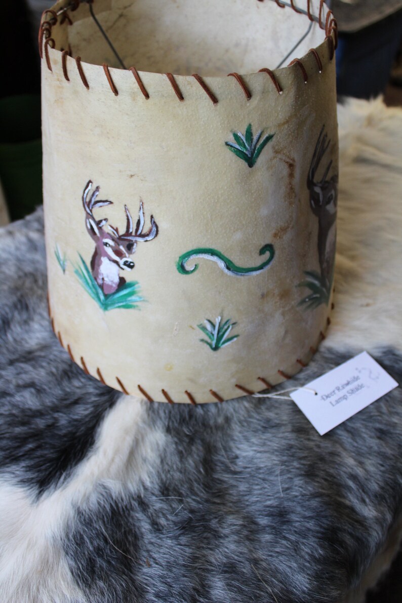 Deer Rawhide Lamp Shade 10x14 - Etsy