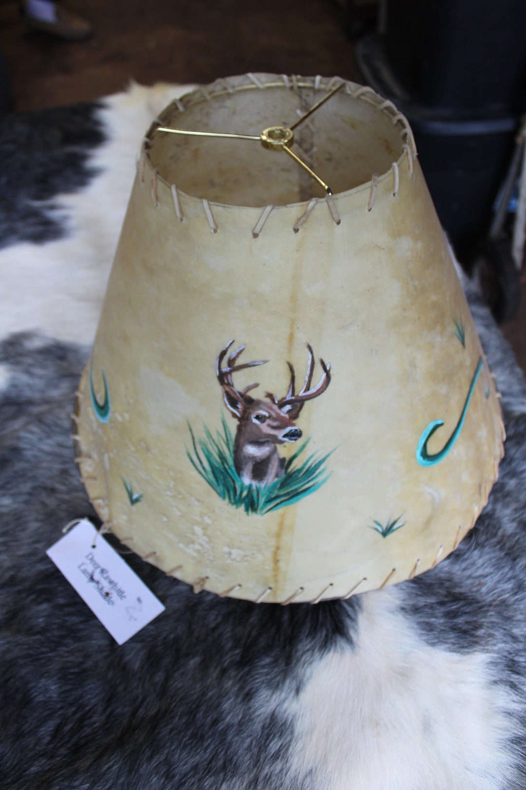 Deer Rawhide Lamp Shade - Etsy