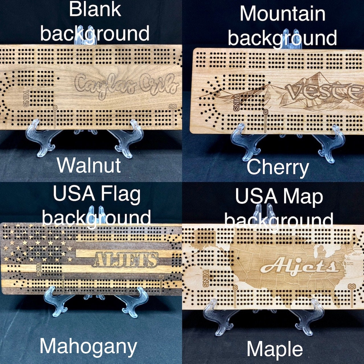 Cribbage Board With Peg Storage - Etsy