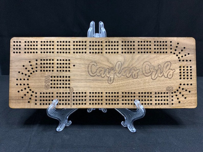 Cribbage Board With Peg Storage - Etsy
