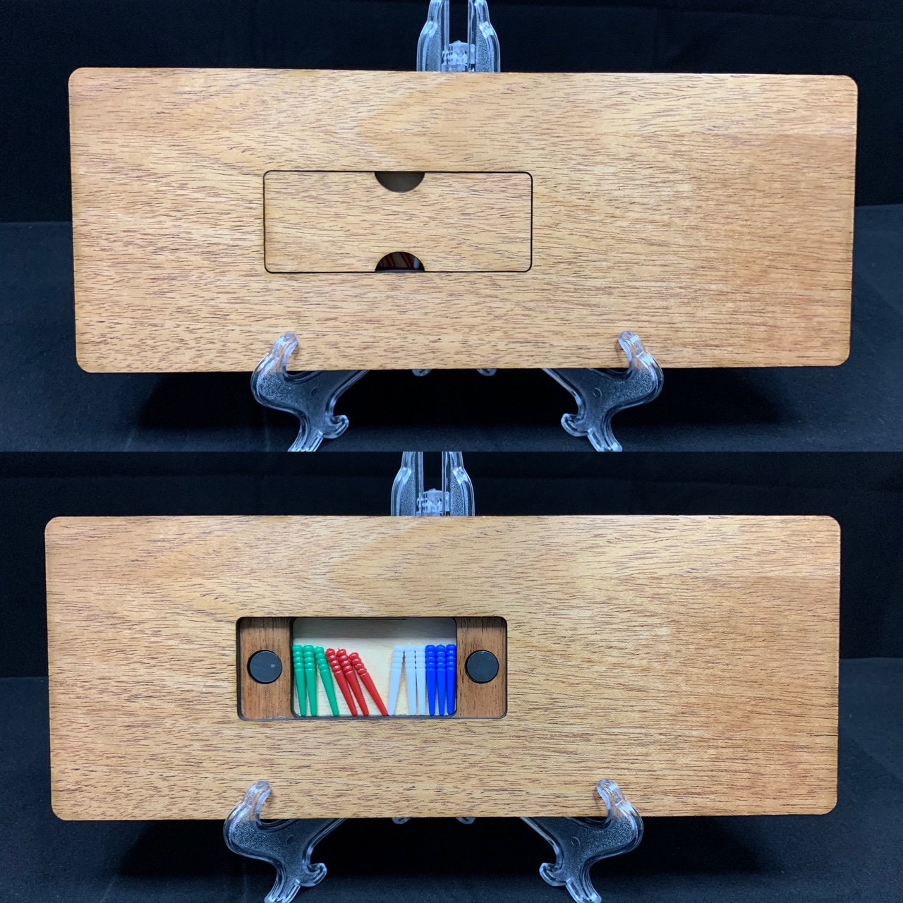 Cribbage Board With Peg Storage - Etsy
