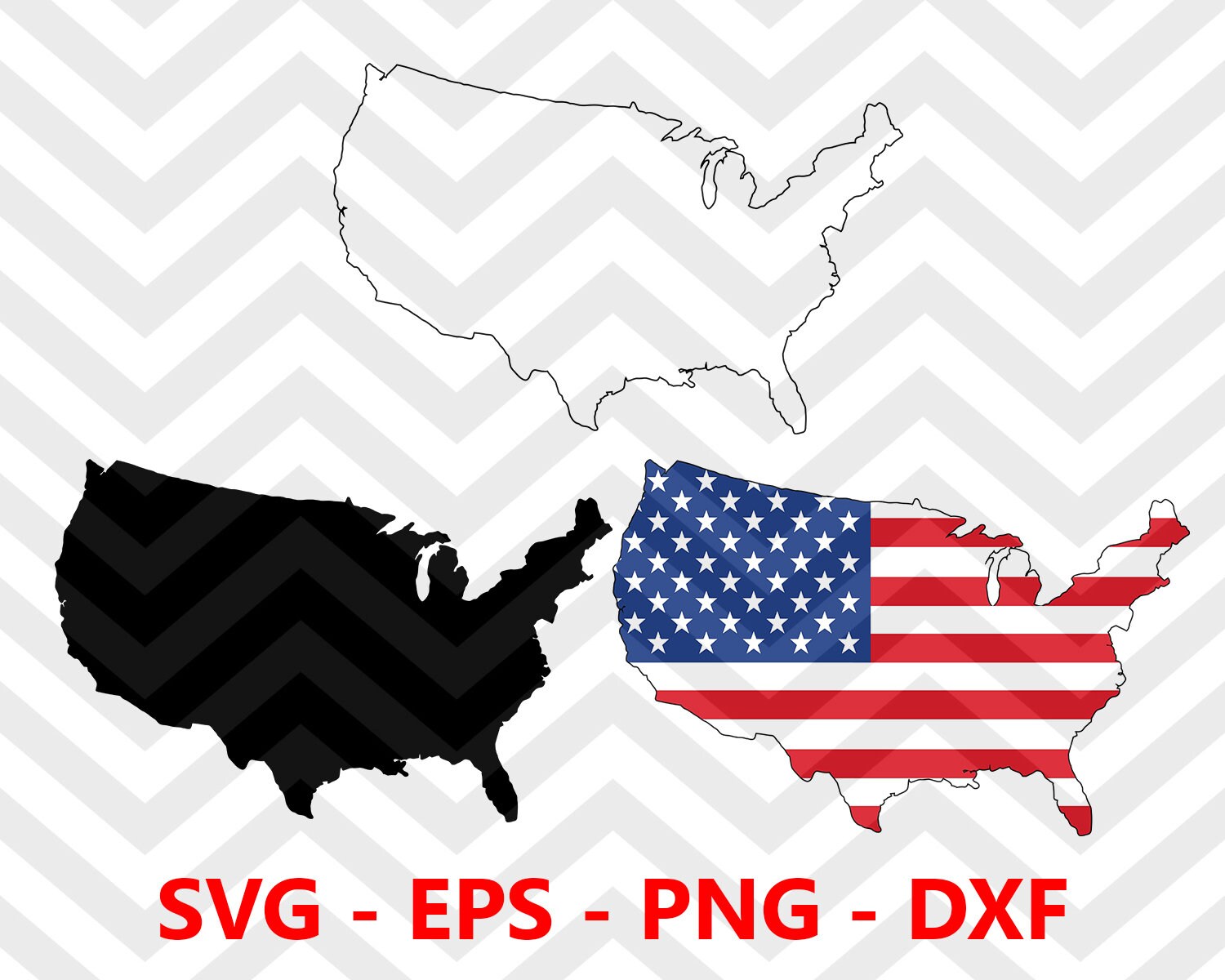 Usa Map Svg File Usa Clipart Usa Cricut Svg Usa Dxf Etsy Images