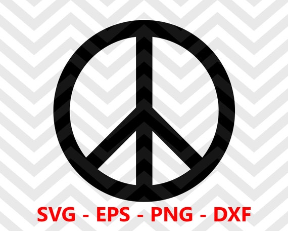 Peace Sign SVG Peace Sign Svg Silhouette Cut Files Vector | Etsy
