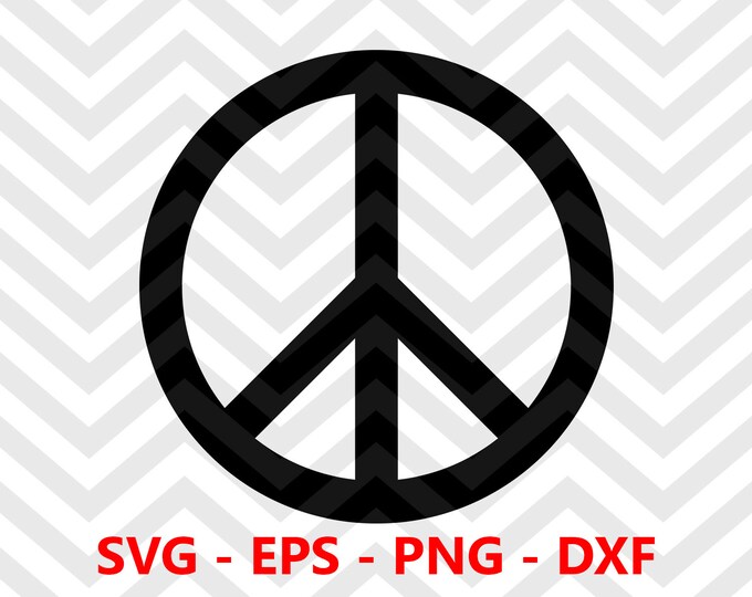 Peace Mandala SVG / Peace Sign Cut File / Mandala Silhouette / Peace ...